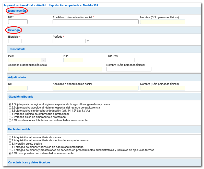 Agencia Tributaria: Ayuda técnica - Modelo 309 - Presentación ...