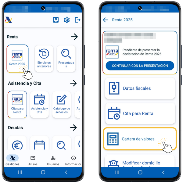 Agencia Tributaria Gestiones De Renta Que Ofrece La APP AEAT Cartera Agencia Tributaria Gestiones De Renta Que Ofrece La APP AEAT Cartera